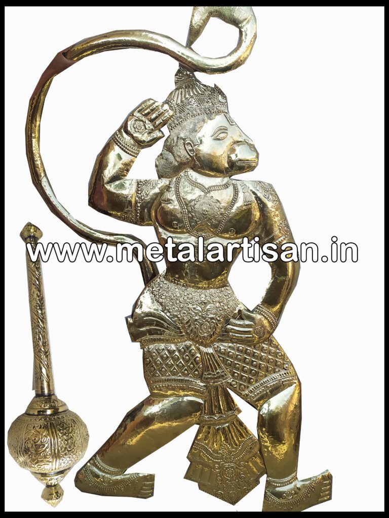 Brass Handcrafted Hanuman Kavacham – Divine Armor of Protection ...